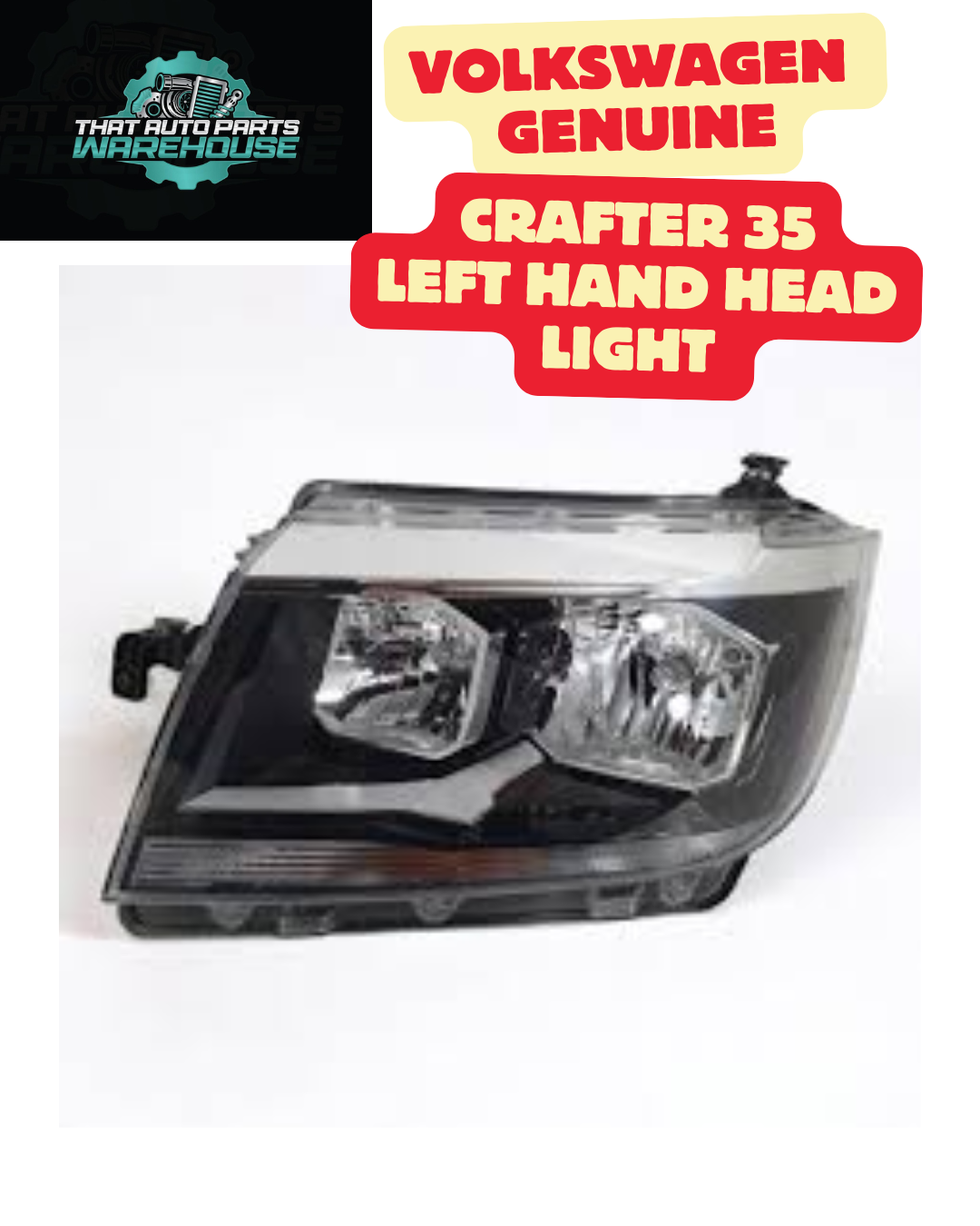 Left Headlamp Assembly – Volkswagen Crafter [2021-onwards] – 7C2941005 ...