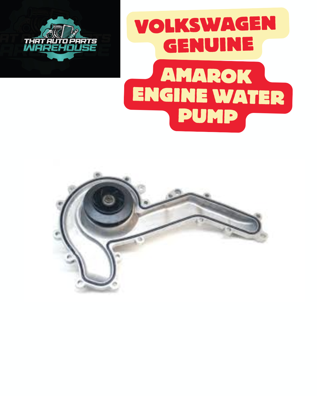 VW Water Pump 059121016E - Amarok 3.0L V6 – That Auto Parts Warehouse