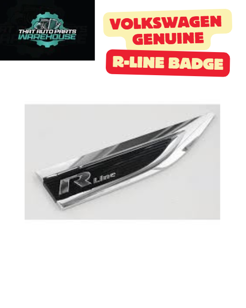 Genuine VW T-Roc R-Line Badge 2GA853688CFOD – Right Fender Emblem ...