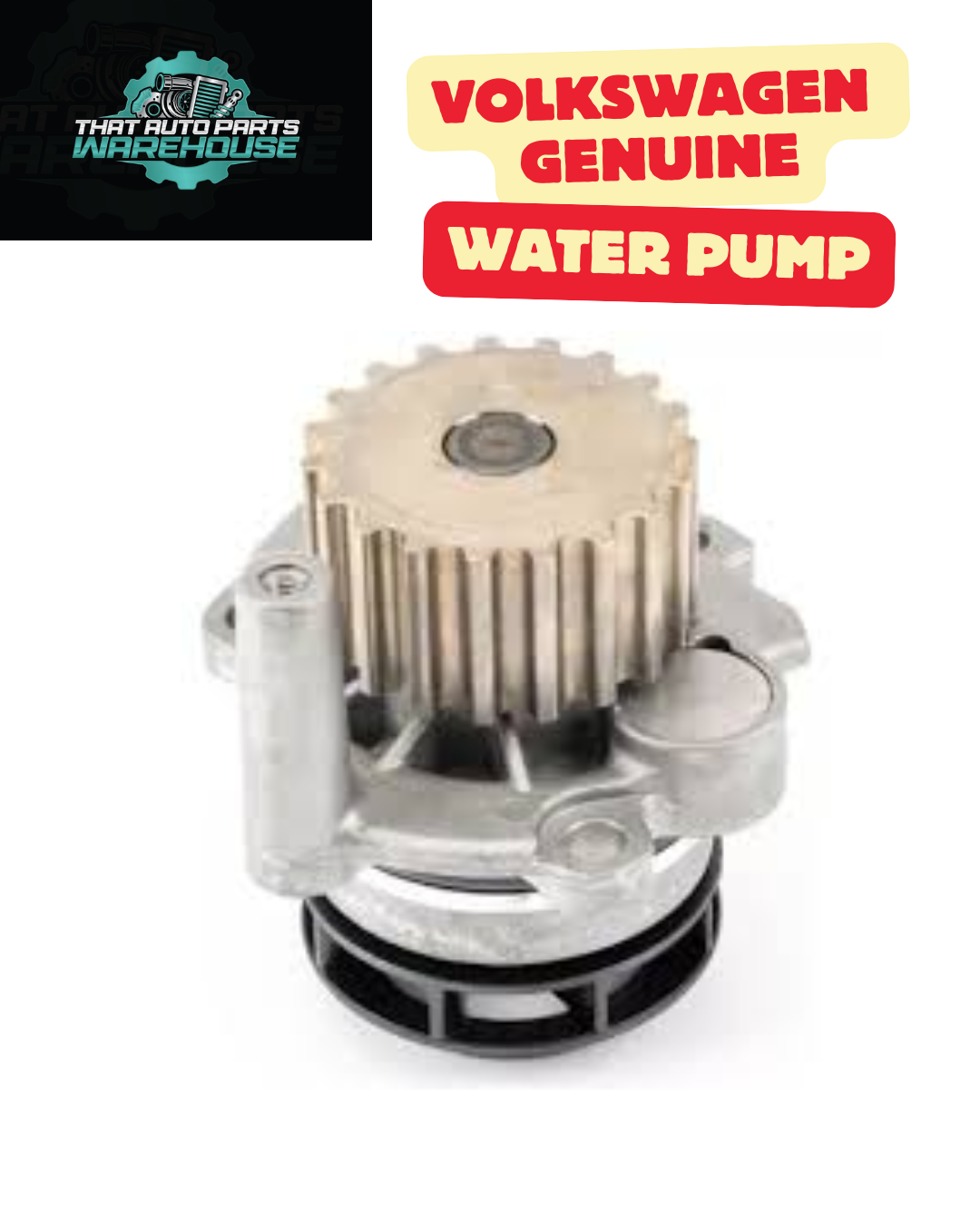 Genuine VW Water Pump 03L121011Q – Suits 2.0L TDI Diesel – That Auto ...