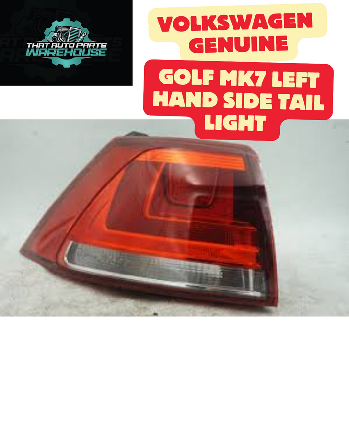 Volkswagen Genuine Golf MK7 (2013-2020) Left Hand Side Tail Light P# 5 ...