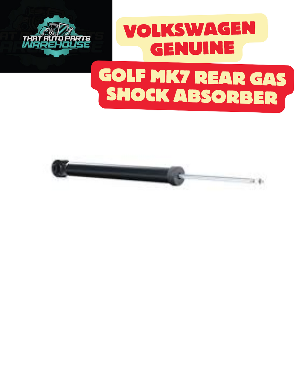 Volkswagen Genuine Golf MK7 (2013-2020) Rear Gas Shock Absorber (Singl ...